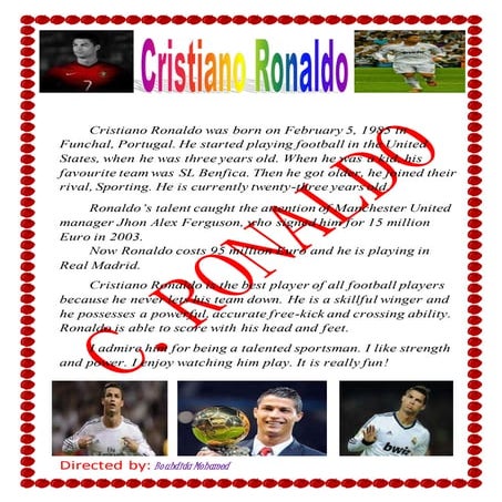 Cristiano ronaldo | DOCX | Soccer | Sports