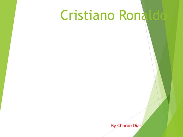 Presentation on Cristiano Ronaldo | PPTX