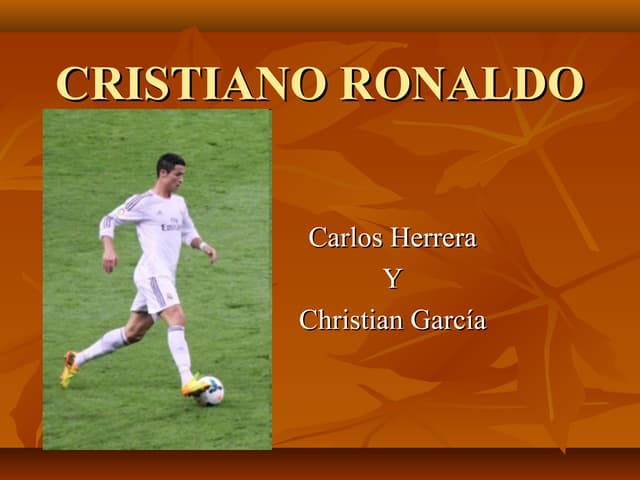 Presentation on Cristiano Ronaldo | PPTX