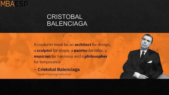 A Short Biography of Cristobal Balenciaga | PPT