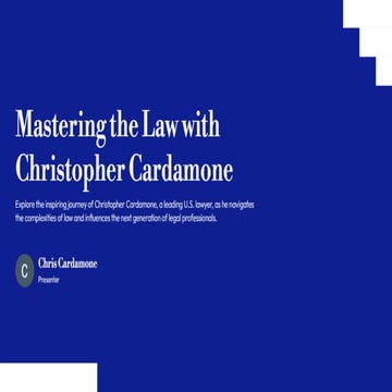 Mastering the Law: How Christopher Cardamone Became a Leading U.S ...
