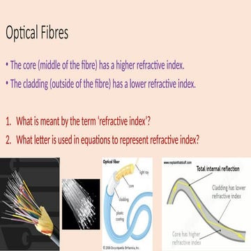 Optic Fibres and Endoscopes Slideshow for the Masses | PPTX