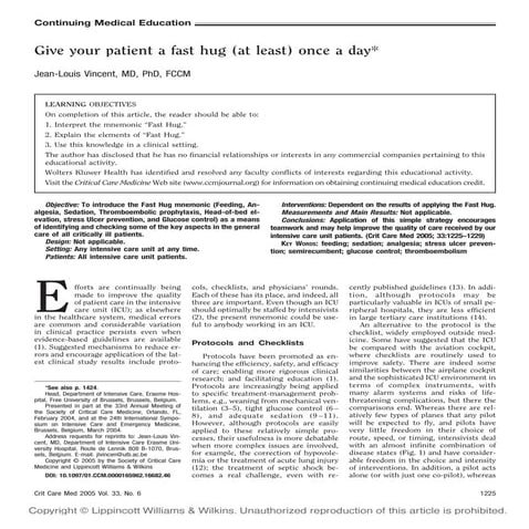 FAST HUGS BID | PPTX