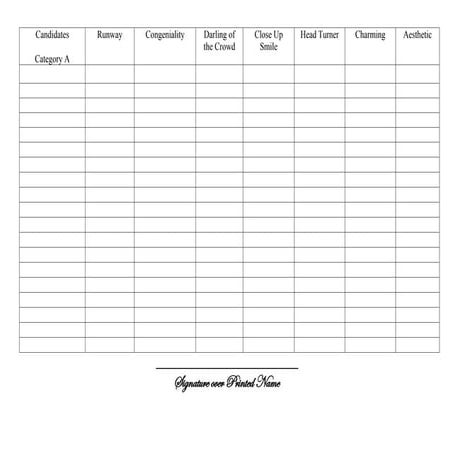 Criteria for pageant/guidelines and mech. | PPTX