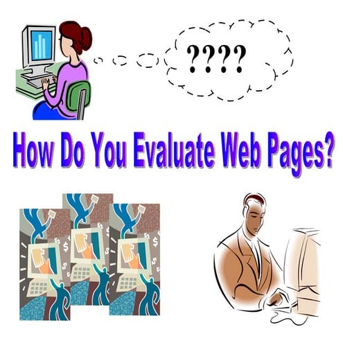 Criteria For Evaluating Web Pages | DOC | Internet | Computing
