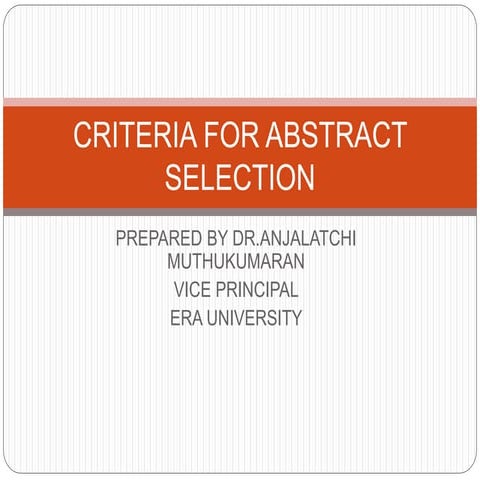 Criteria for Abstract Presentation.pptx