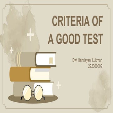 CRITERIA OF A GOOD TEST.pptx