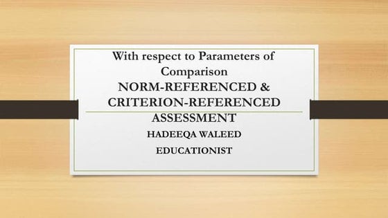 Placement & diagnostic assessment | PPTX