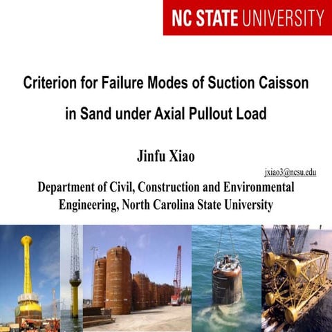 Criterion for failure modes of suction caisson in sand under axial ...