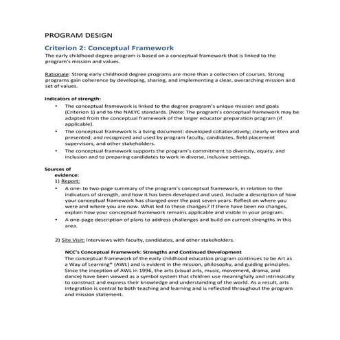 Criterion II: Conceptual Framework | PDF | Professional School | Postgraduate Education