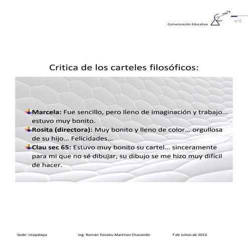 Critica de carteles | PDF