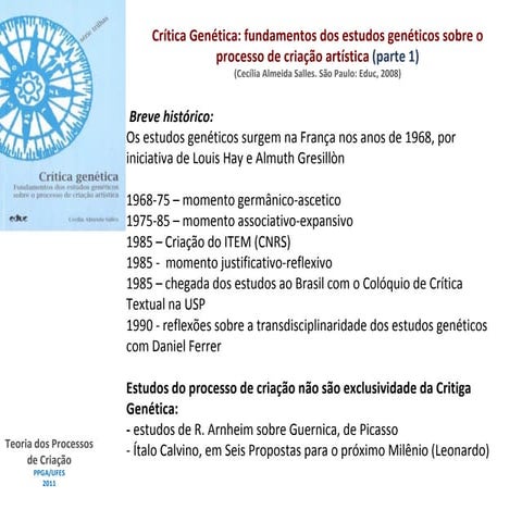 Critica genética azul cecilia | PPT