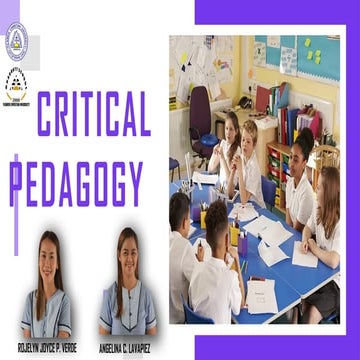 Critical pedagogy | PPTX