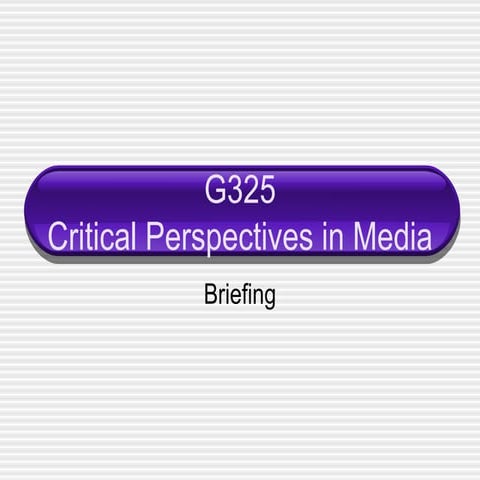 Critical perspectives | PPT