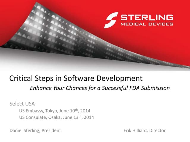 Medical Device Software Development: Key Processes and Critical Factors ...