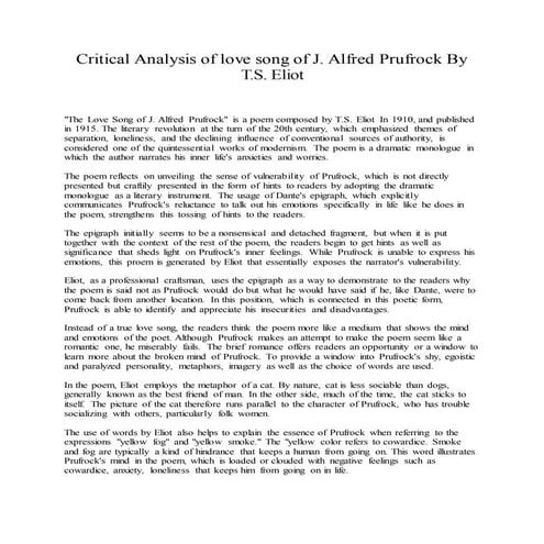 Critical analysis | PDF