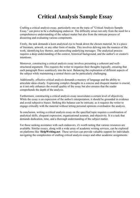 Examples Of Critical Analysis Essays.pdf
