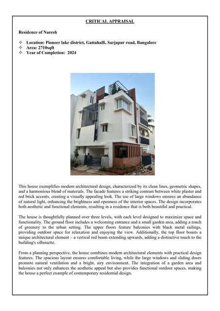 Tara housing by Charles correa | PPT