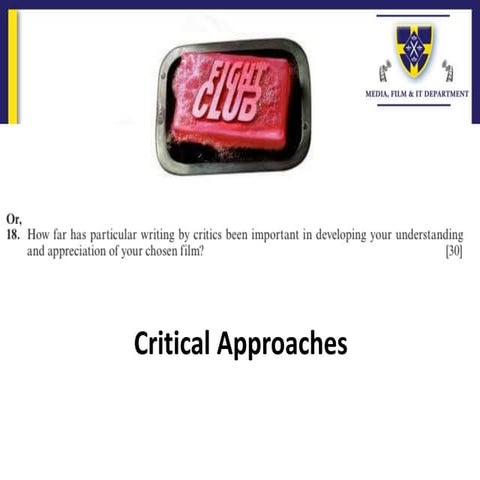 Critical approaches list | PPT