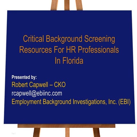 Capwell - Critical background screening resources | PDF