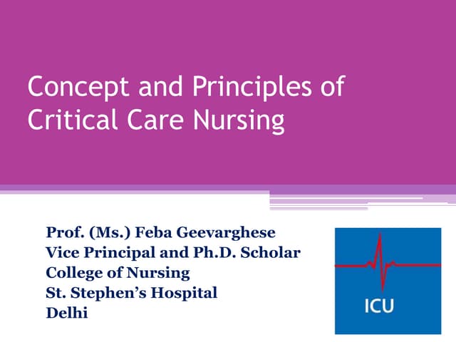 PRINCIPLES OF CRITICAL CARE UNIT.pptx