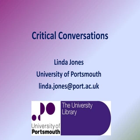 Critical conversations | PPTX