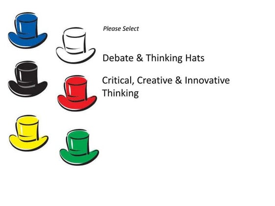 6 Thinking Hats | PPTX