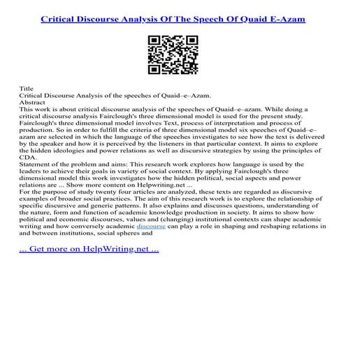 Discourse historical approach | PPTX