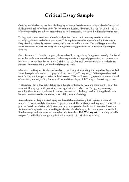 Essay On Critical Thinking Skills.pdf