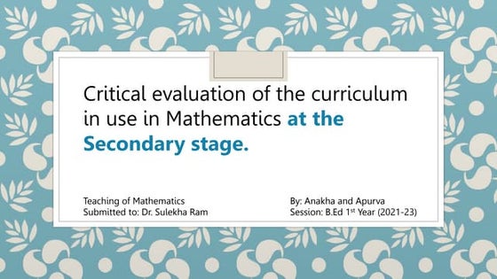 an ACTION PLAN for secondary/ high school | PPT