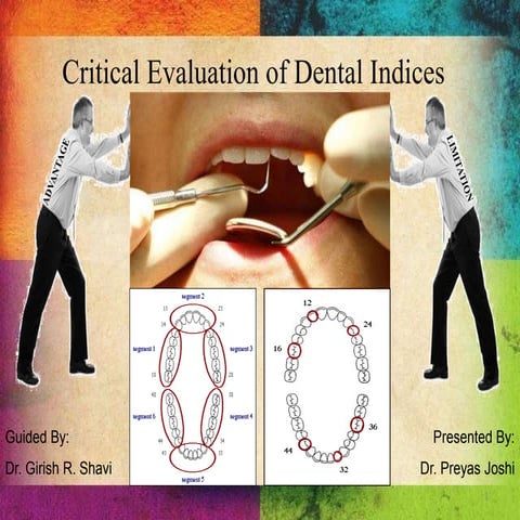 Critical evaluation of dental indices | PPTX