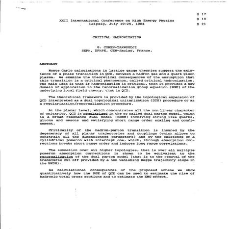 Critical hadronization | PDF