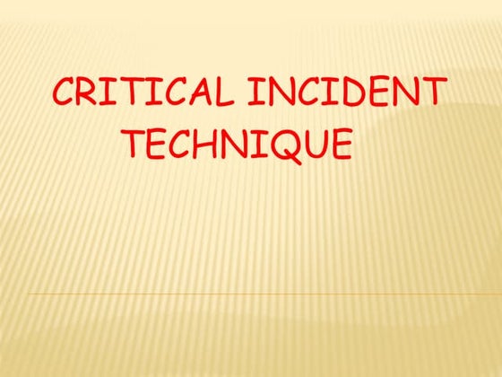 Anecdotal recors and critical incident technique.docx