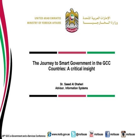 Critical insight about smart government initiatives in the gcc ...