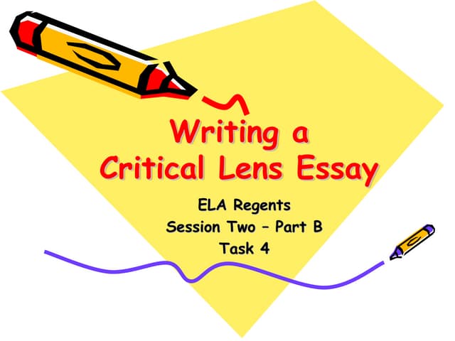 Critical Lens | PDF