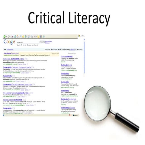 Critical Literacy | PPT