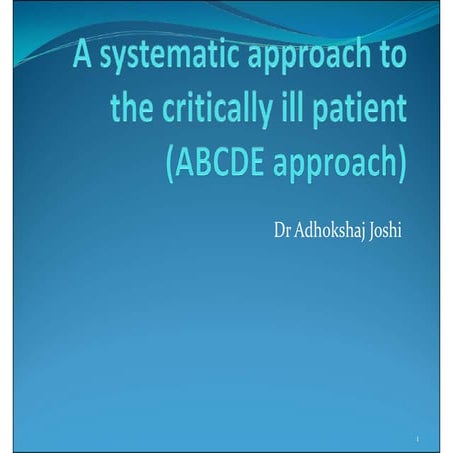 Assessment of critically ill patients | PPTX