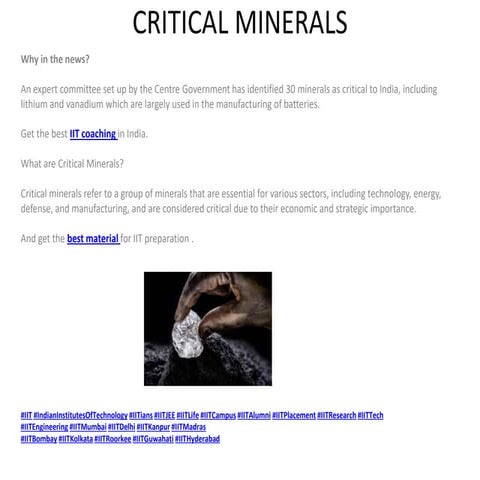 CRITICAL MINERALS.pptx