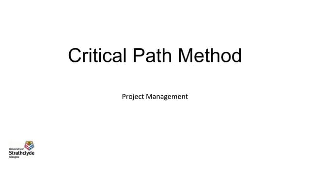 Critical path method | ODP