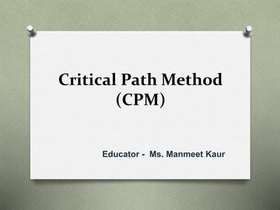 Network Analysis Pert Cpm Pptx Computer Software And Applications Computing 