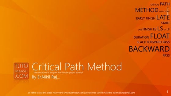 Critical path method | ODP