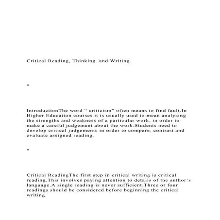 Critical Reading, Thinking and Writing.docx