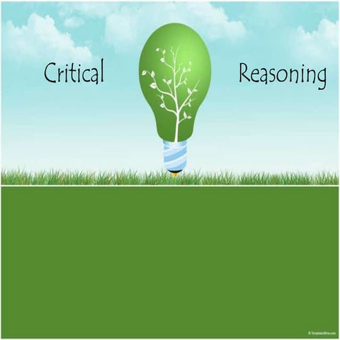 Critical reasoning | PPTX