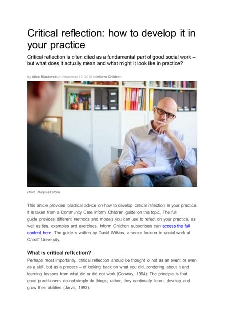 Collaborative Task - Gibbs Model of Reflection | PPT