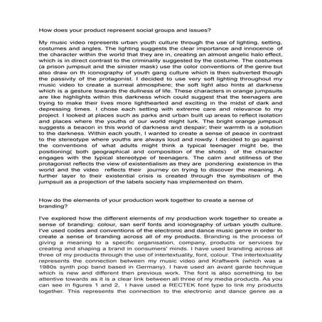 critical reflection questions | PDF | Video Production | Content Production