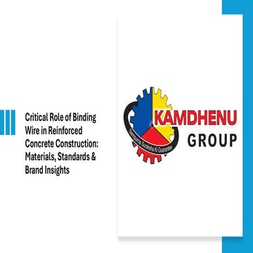 Binding Wire’s Role in Strong & Safe RCC Construction | PDF