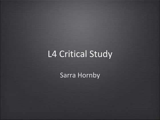 Critical studies | PPT