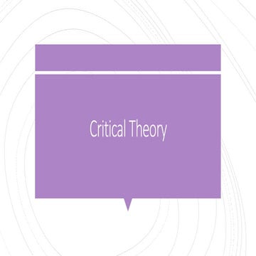 Critical theory | PPT
