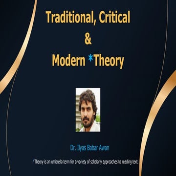 Traditional, Critical & Modern Theory | PDF