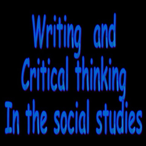 Critical Thinking | PPT